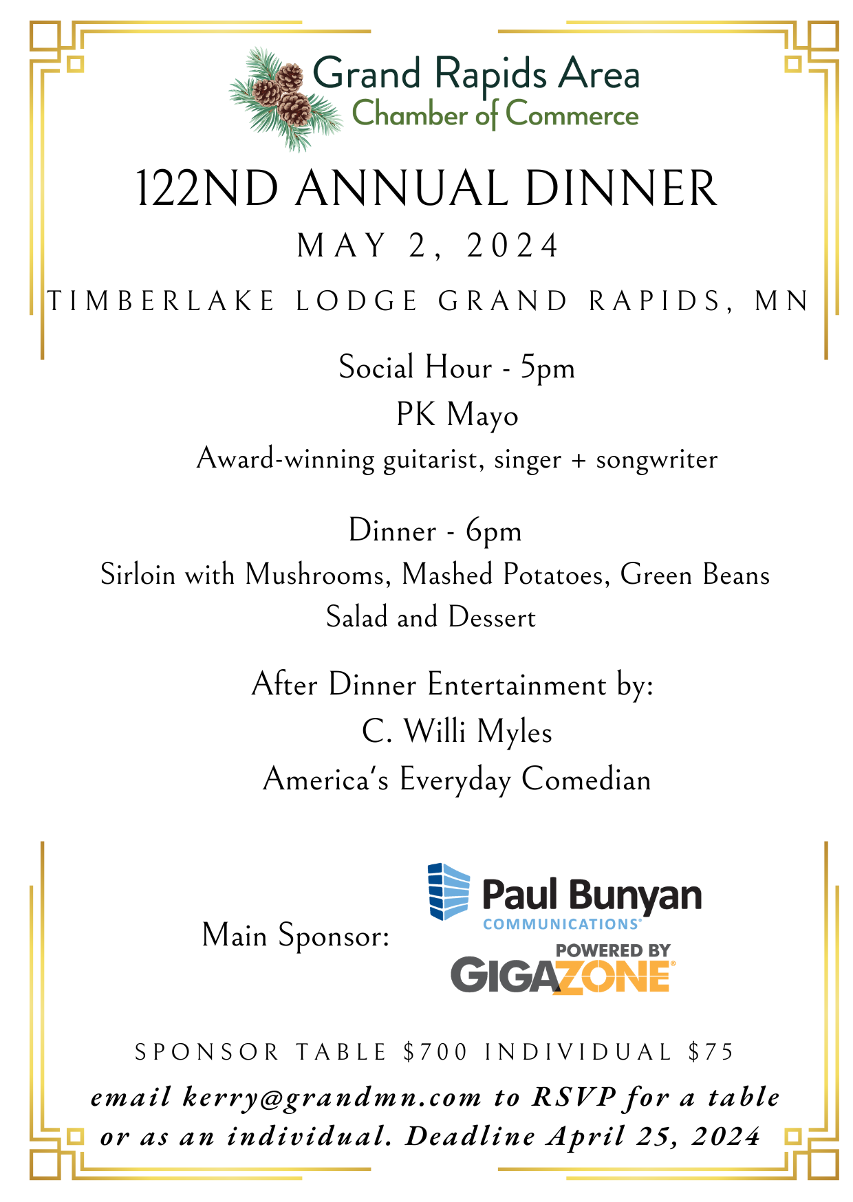 GRACC Annual Dinner - Grand Rapids Area Chamber of Commerce