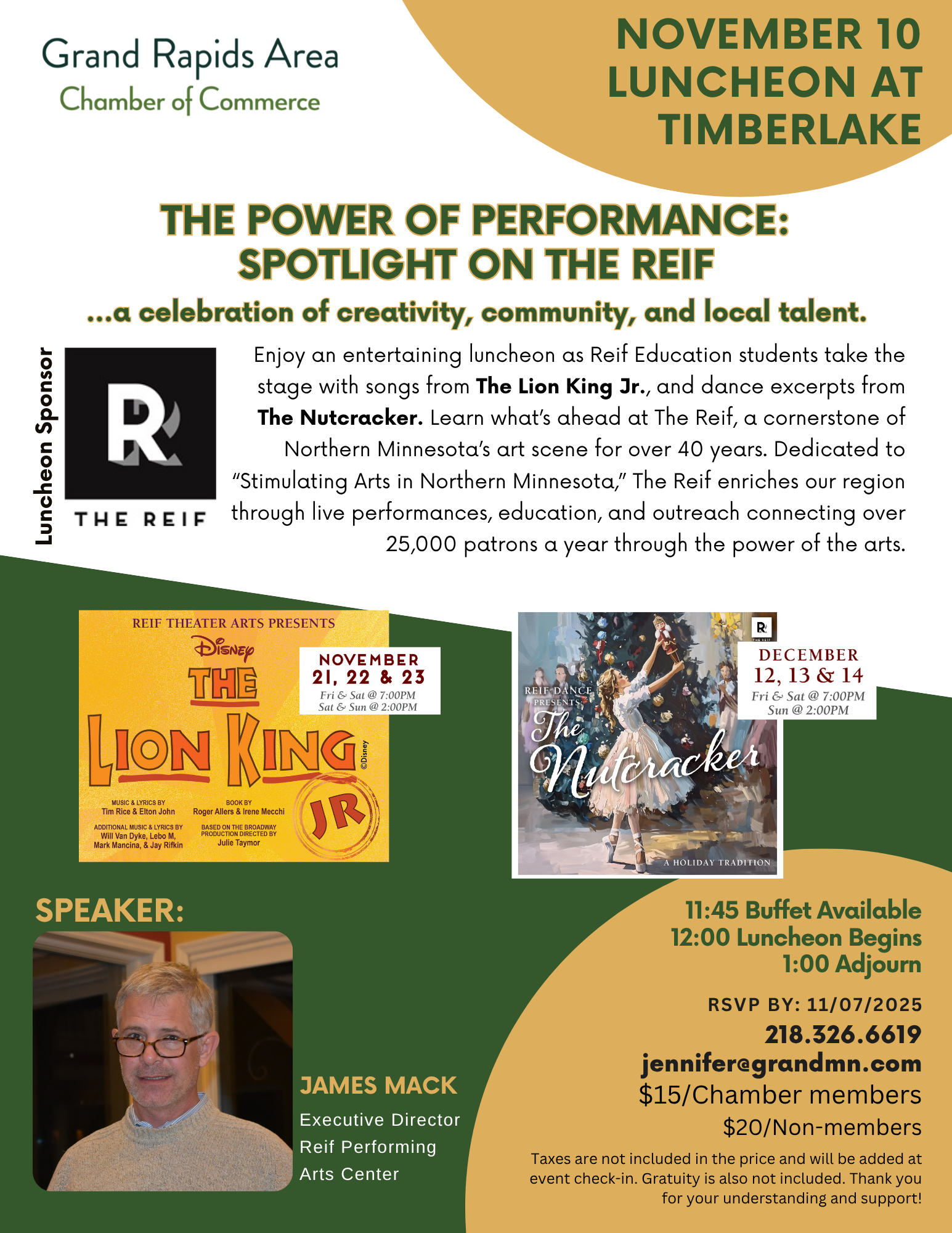 Monthly Luncheon - The Power of Performance: Spotlight on The Reif ...