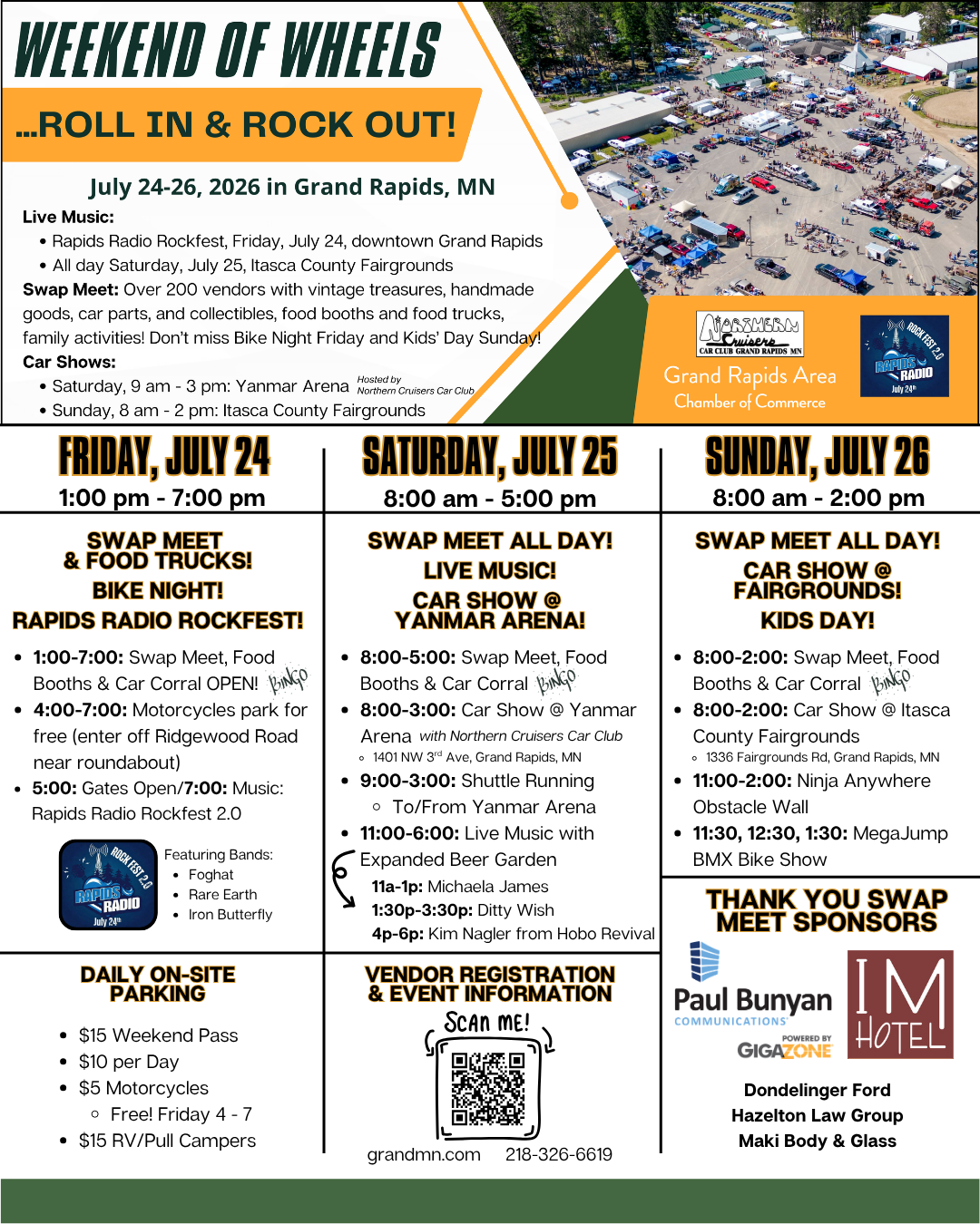 Northern MN Swap Meet & Car Show | Grand Rapids Area Chamber of Commerce